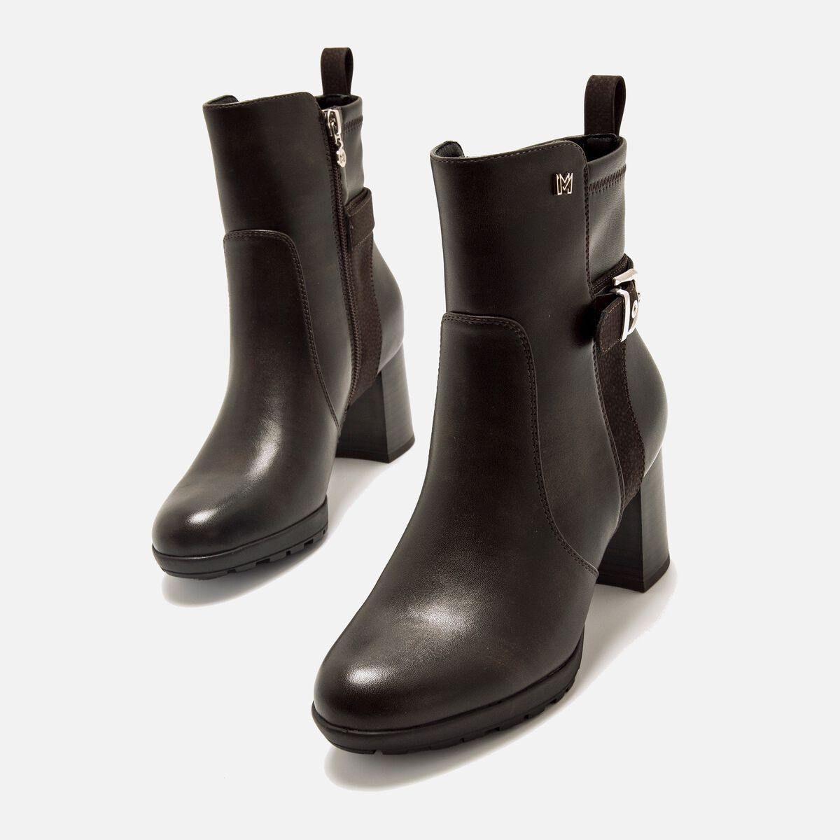 Compra POLINO marron 61475 | Botines de tacón Mariamare para Mujer